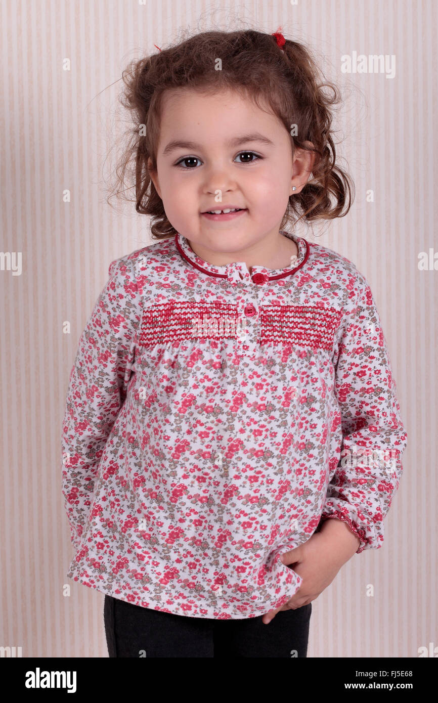 beautiful caucasian girl with a beautiful expression Stock Photo - Alamy