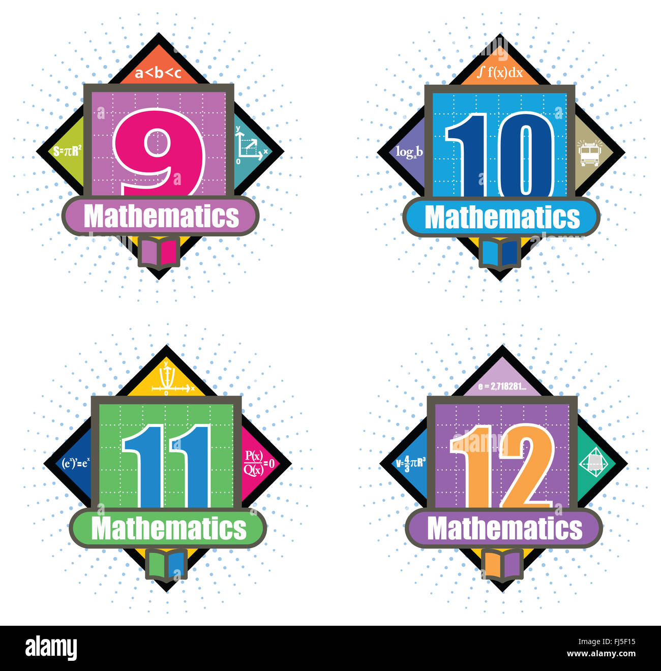 Mathematics logo vector hi-res stock photography and images - Alamy