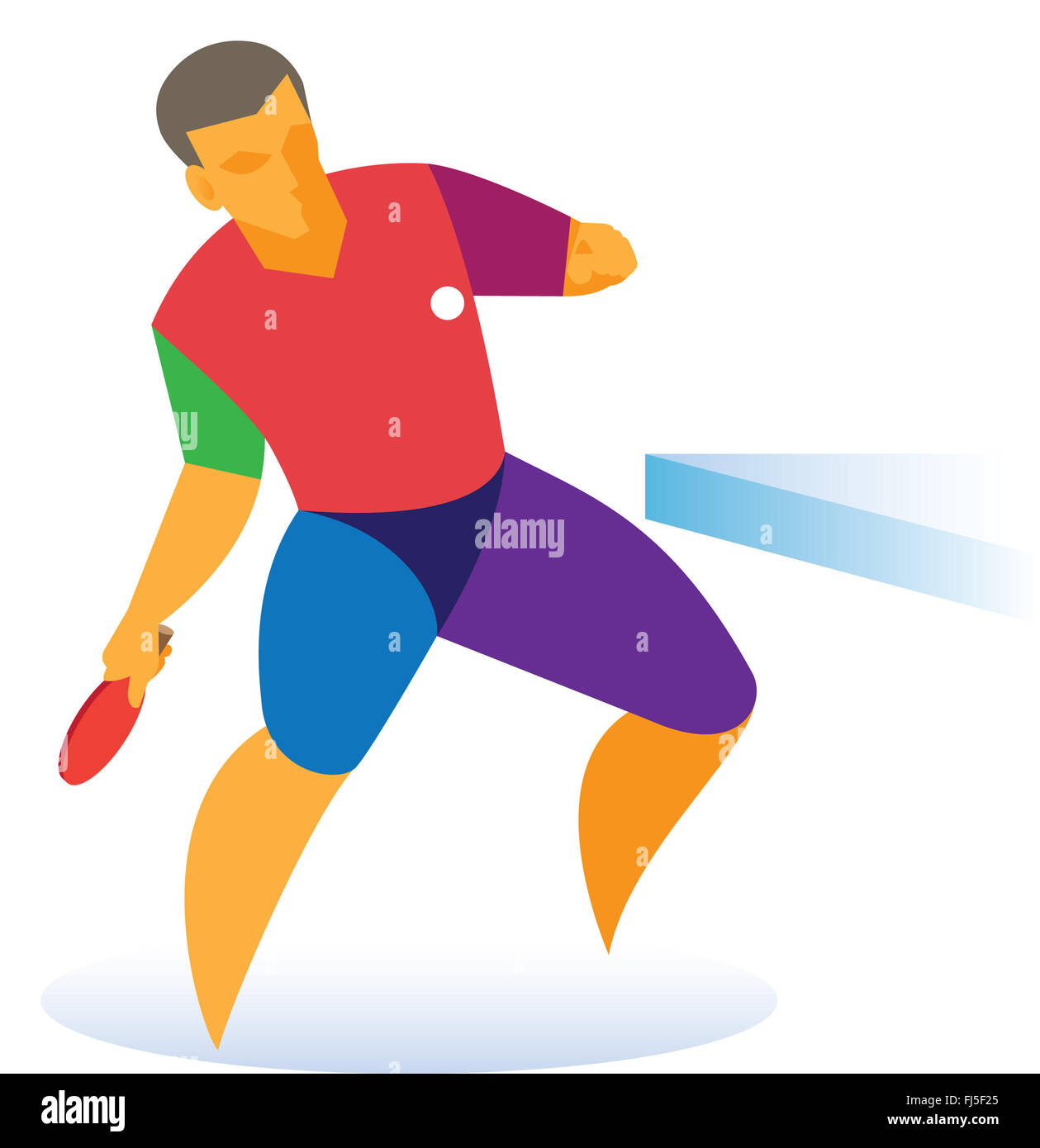 player table tennis in attack Stock Photo - Alamy