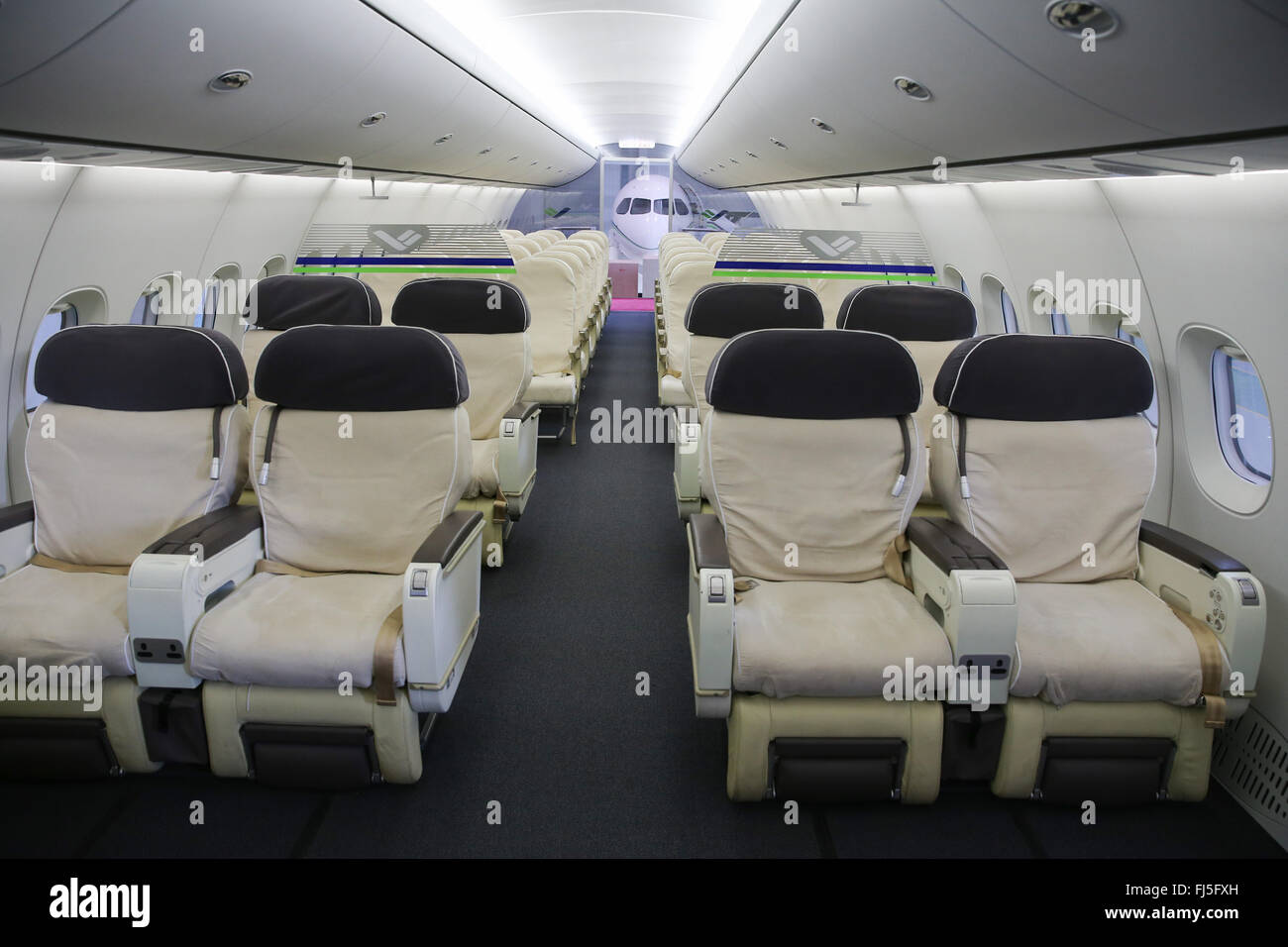 Shanghai. 29th Feb, 2016. Photo taken on Feb. 29, 2016 shows the cabin ...