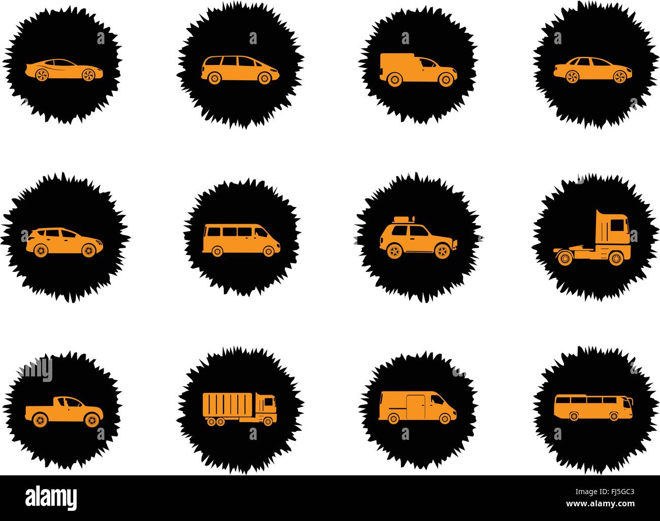 Vehicles Icon Set Stock Vector Image & Art - Alamy
