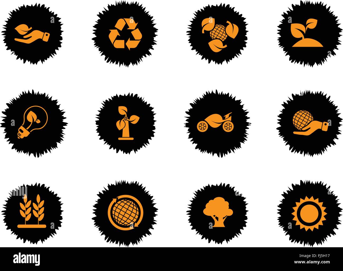 Ecology Icons set Stock Vector Image & Art - Alamy