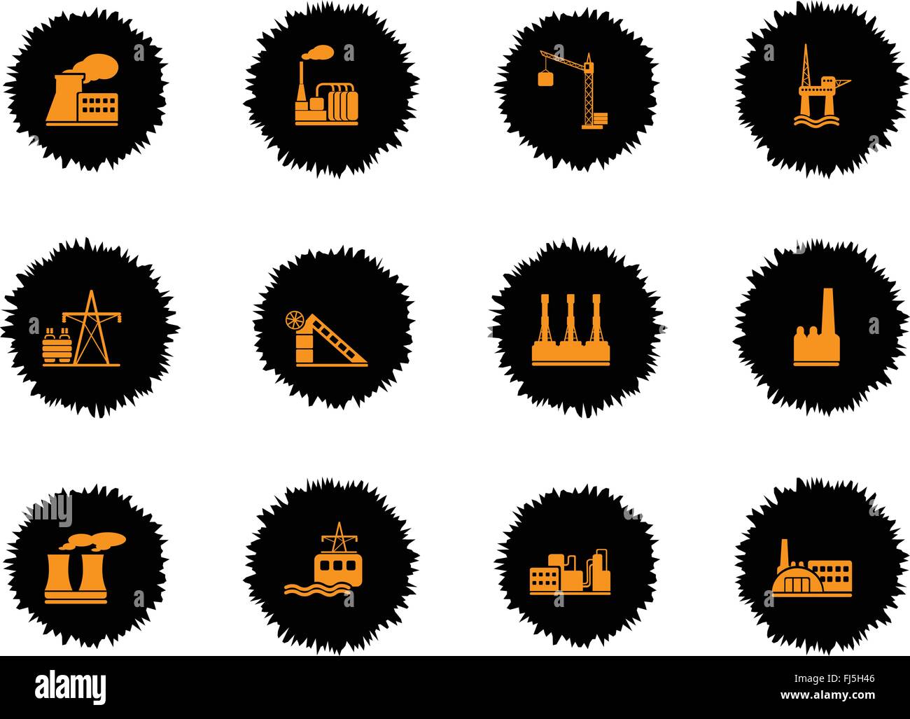 Factory and Industry Symbols Stock Vector Image & Art - Alamy