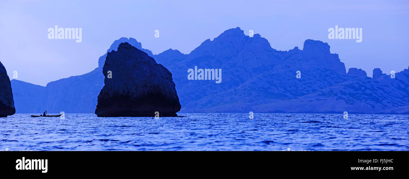 going to Riou island with sea kayak, France, Provence, Calanques ...