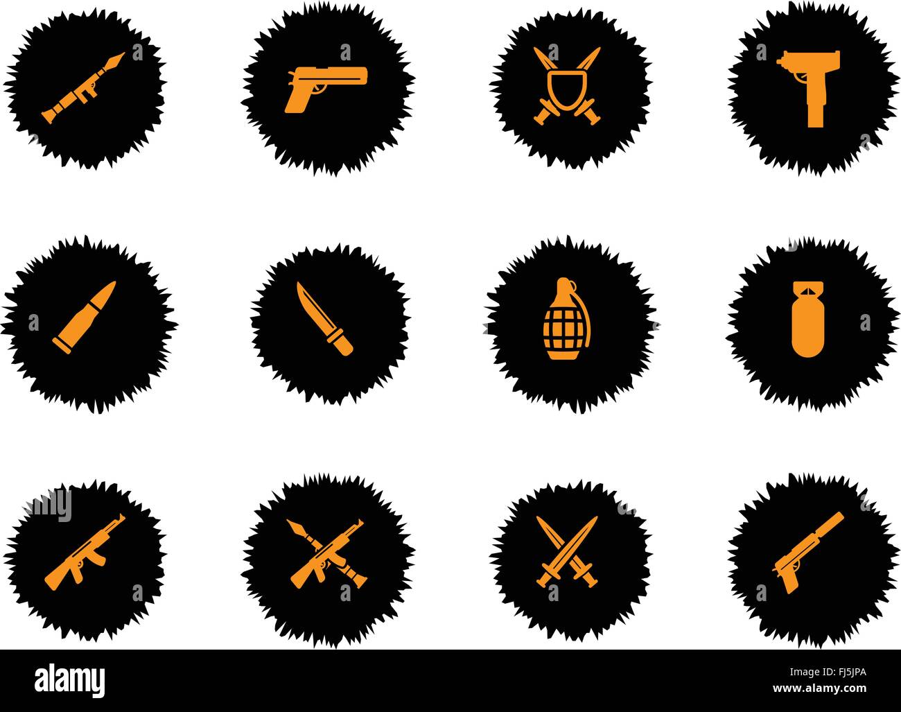 Enemy gun Stock Vector Images - Alamy