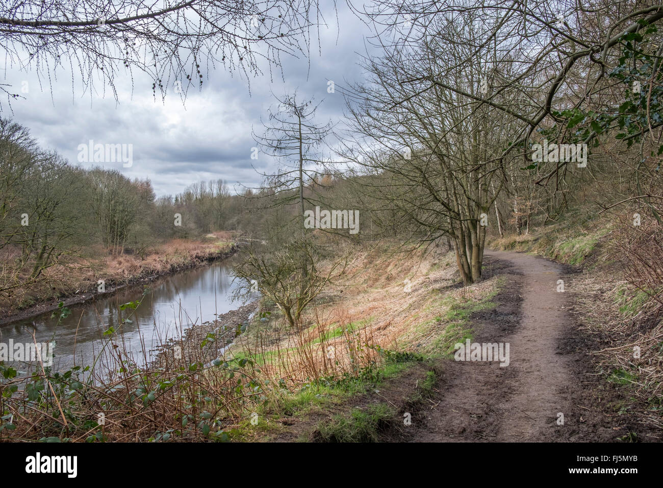 The River Croal running through Moses Gate Country Park Stock Photo - Alamy