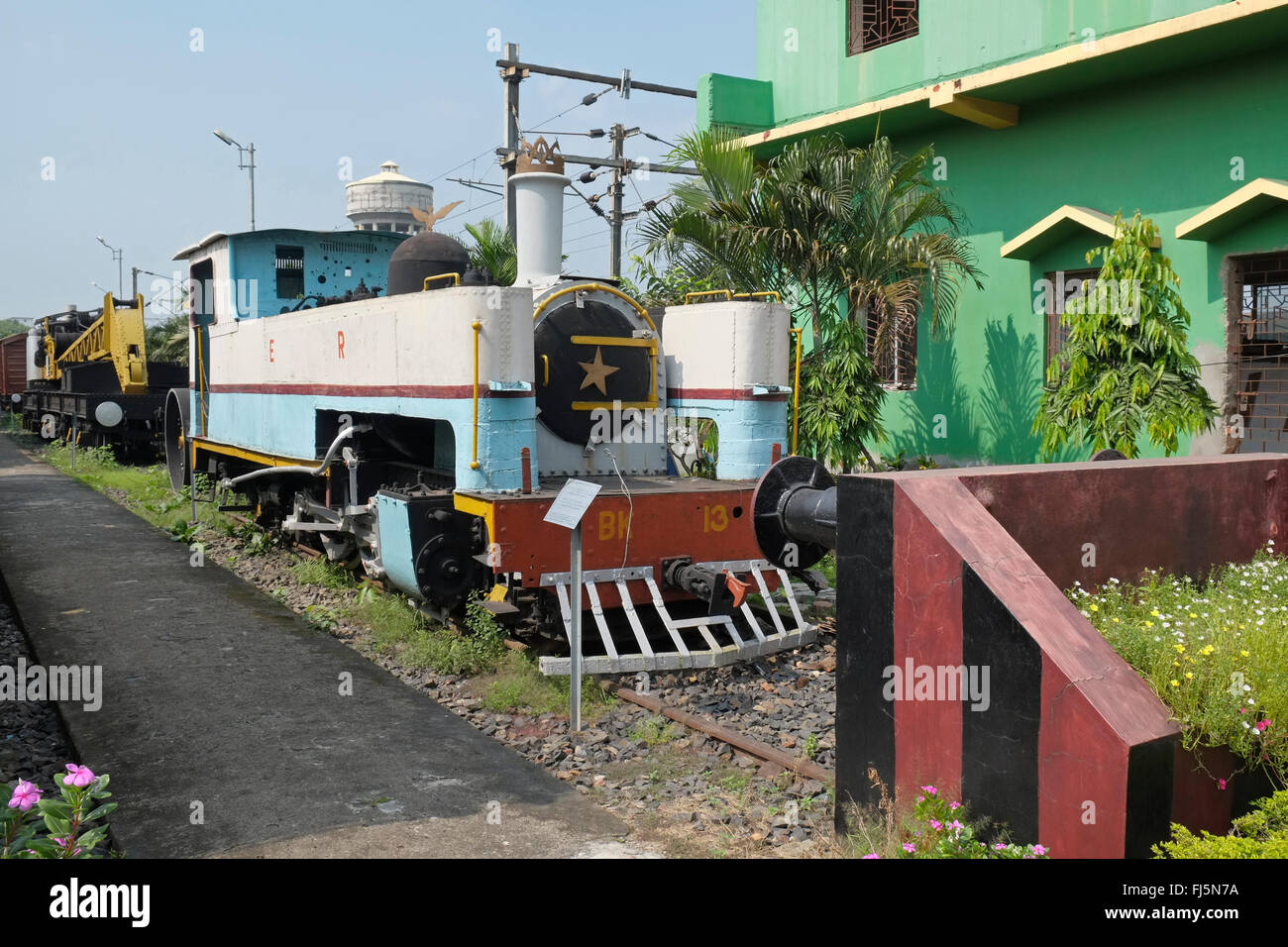 A Delta Class narrow gauge steam locomotive (BK-13) on display at the ...