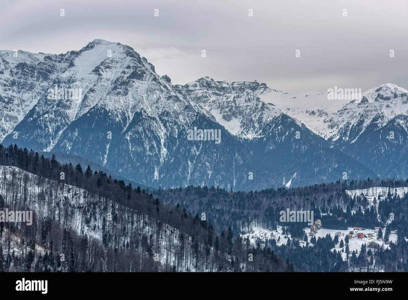 Steep forested mountain gorge hi-res stock photography and images - Alamy