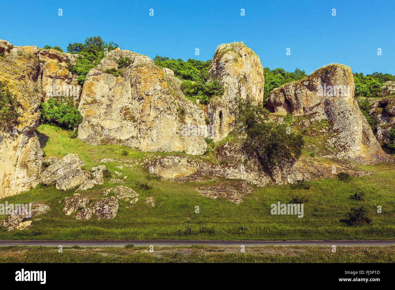 Mountain landscape with some of the oldest limestone rock formations in ...