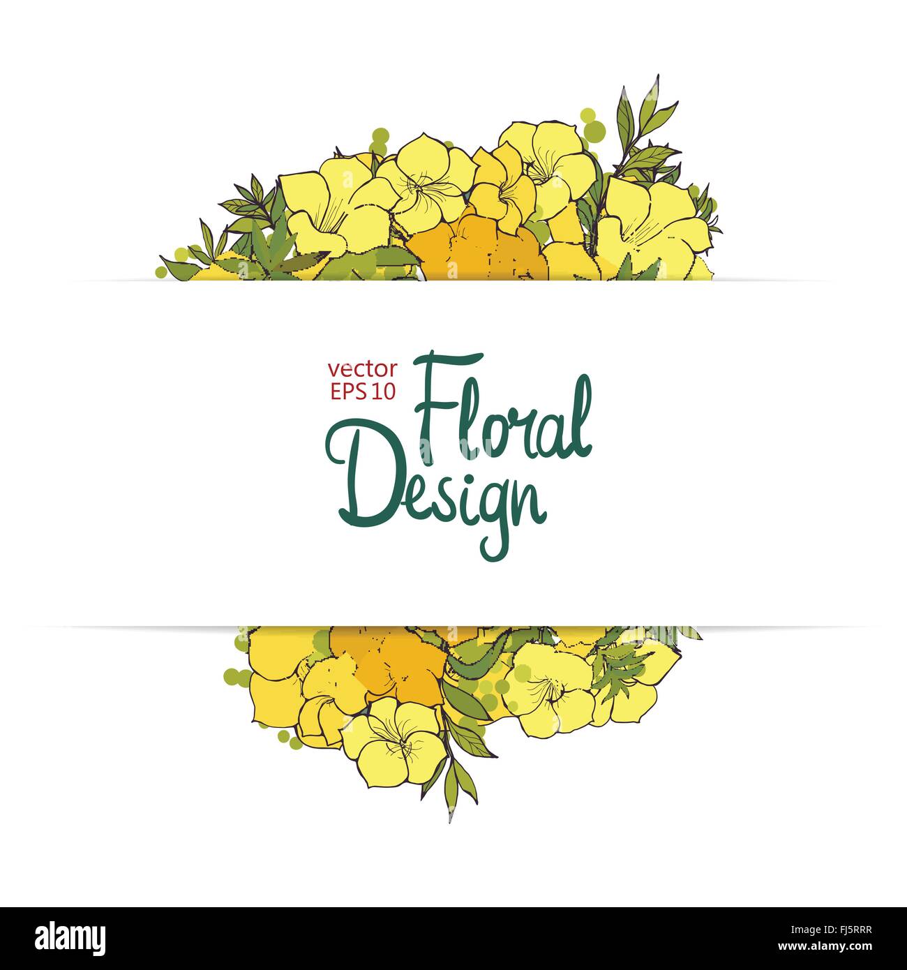 Floral vector border Stock Vector Image & Art - Alamy