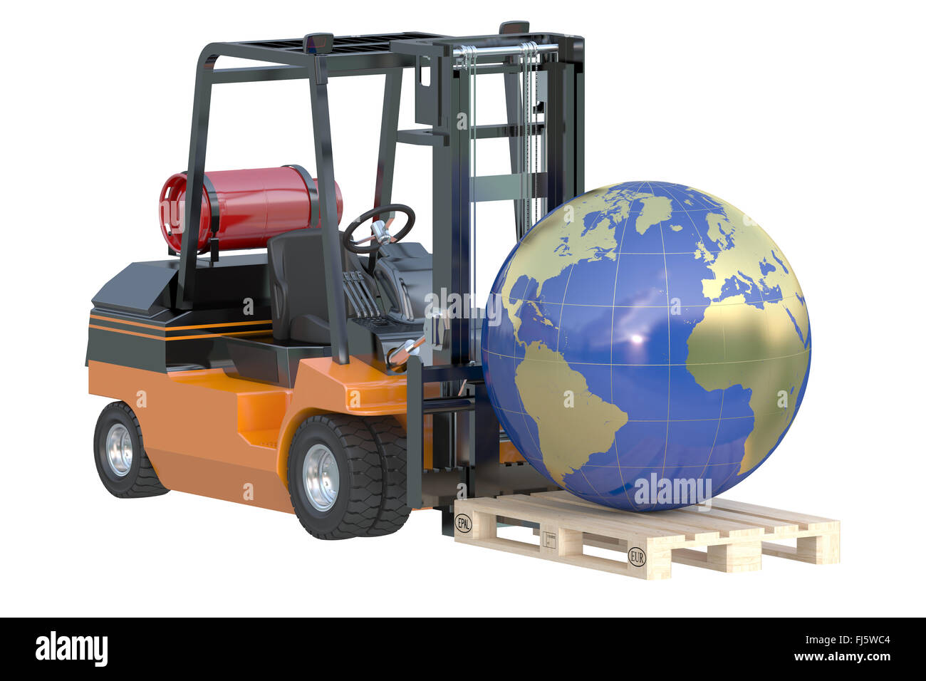 Global logistics, shipping and worldwide delivery business concept ...