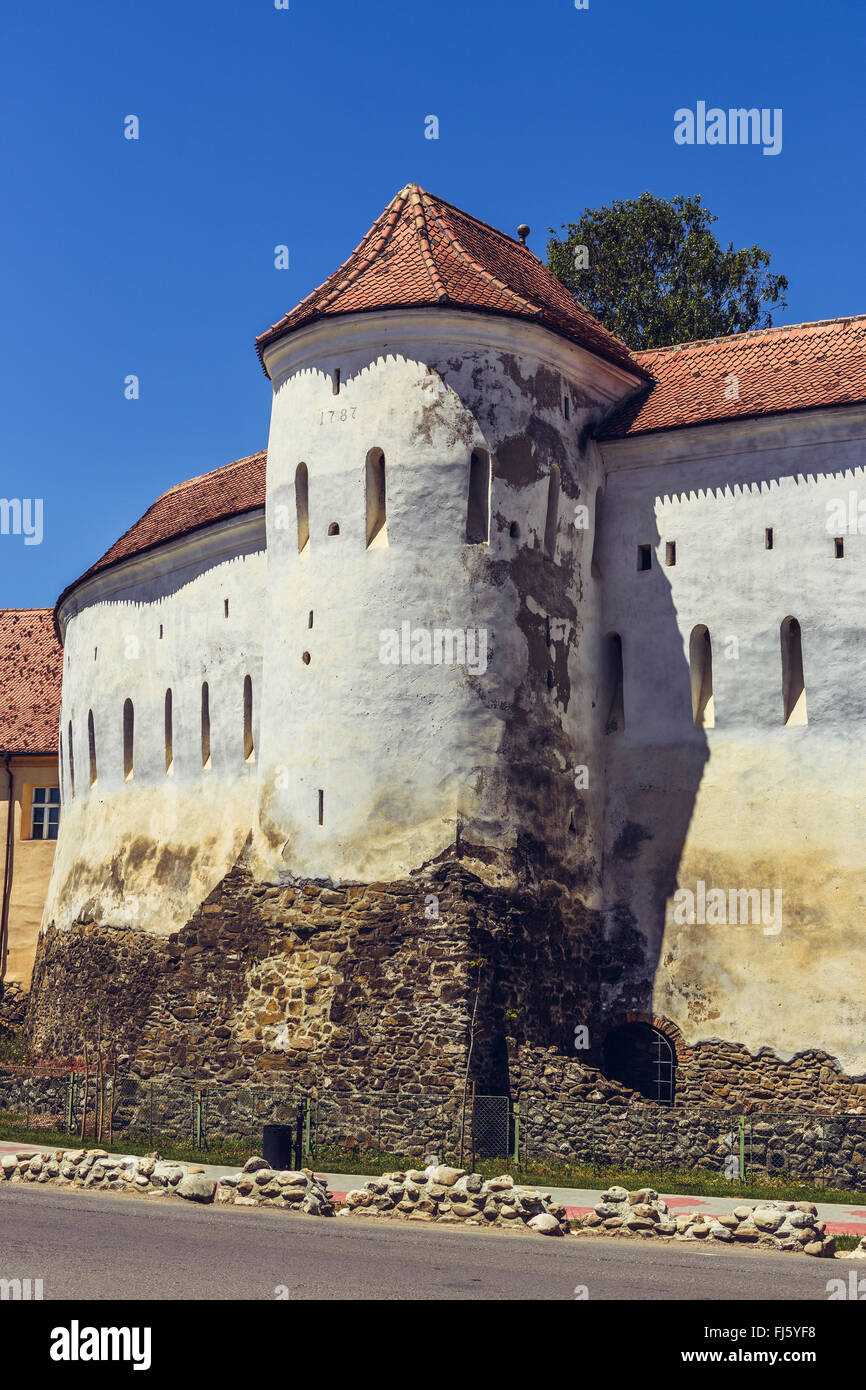 PREJMER, BRASOV, ROMANIA - JUNE 8, 2015: Prejmer fortified church, the ...