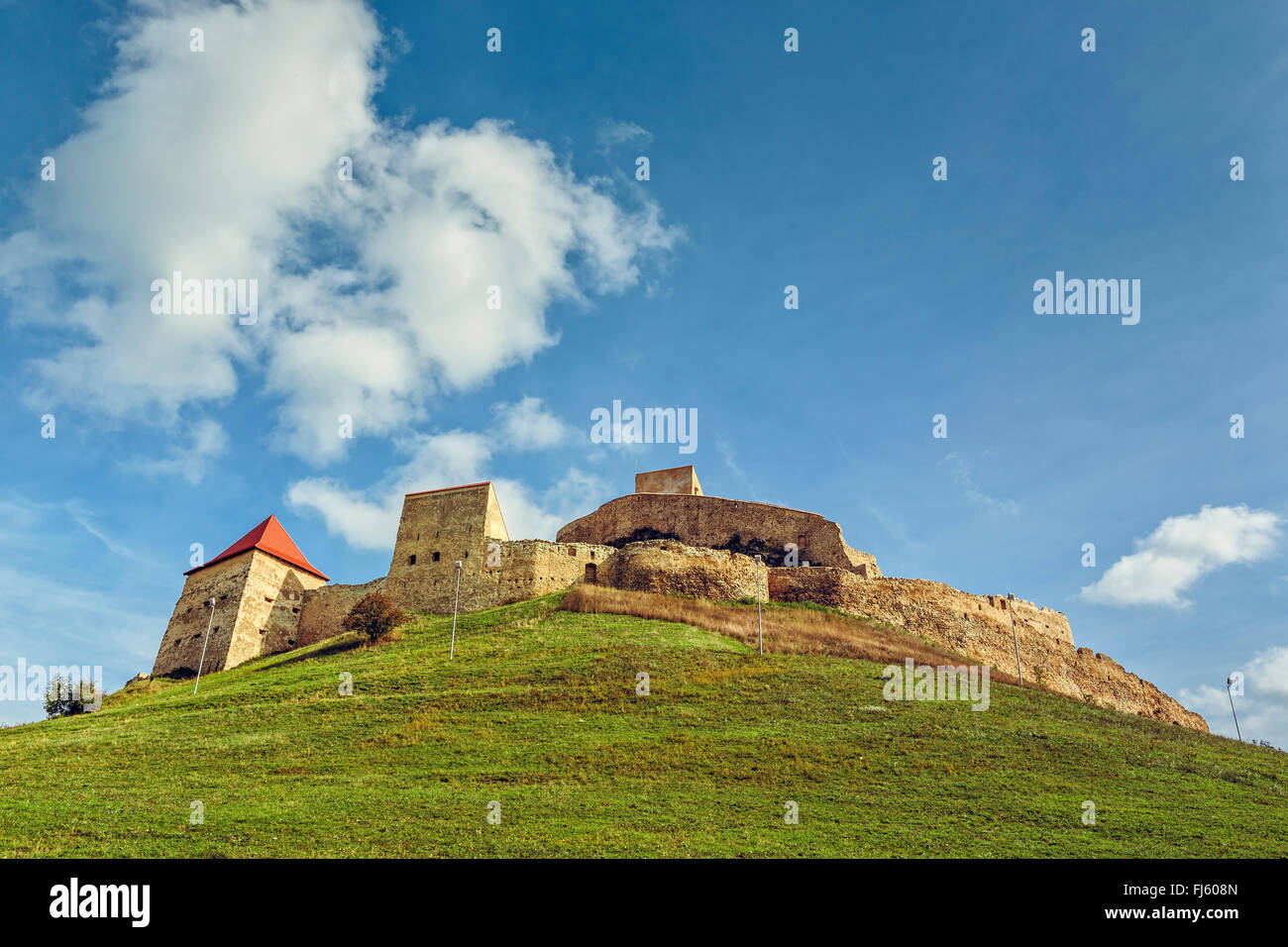 Rupea, Romania - October 10, 2015: Rupea citadel, first attested in ...