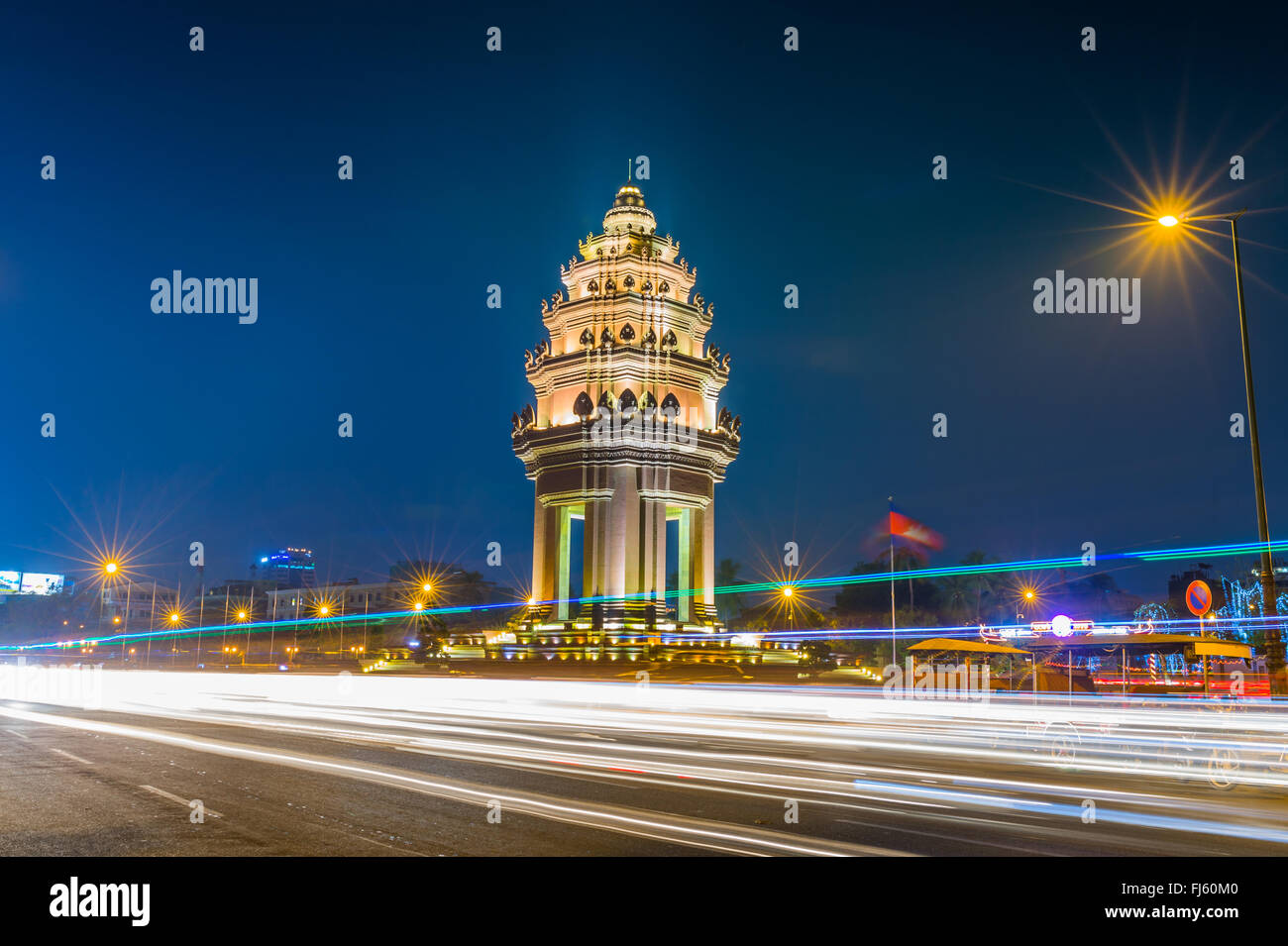Night View in Phnom penh,Cambodia Stock Photo - Alamy