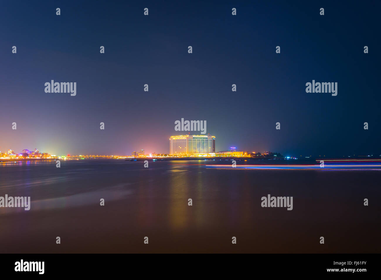 Night View in Phnom penh,Cambodia Stock Photo - Alamy
