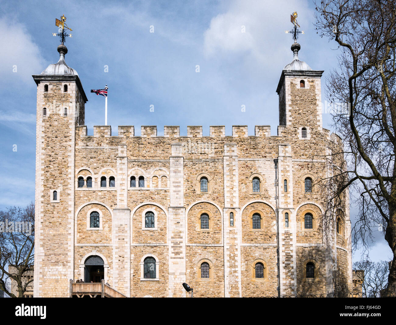 The white tower Tower of London, England, built as a fortress by Stock ...