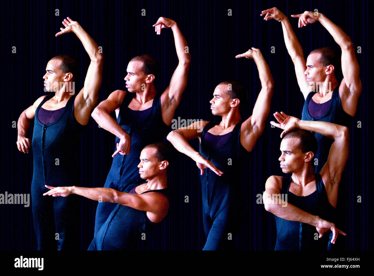 Cuban ballet dancer Ismael Hernandez, different poses, Cuba Stock Photo ...
