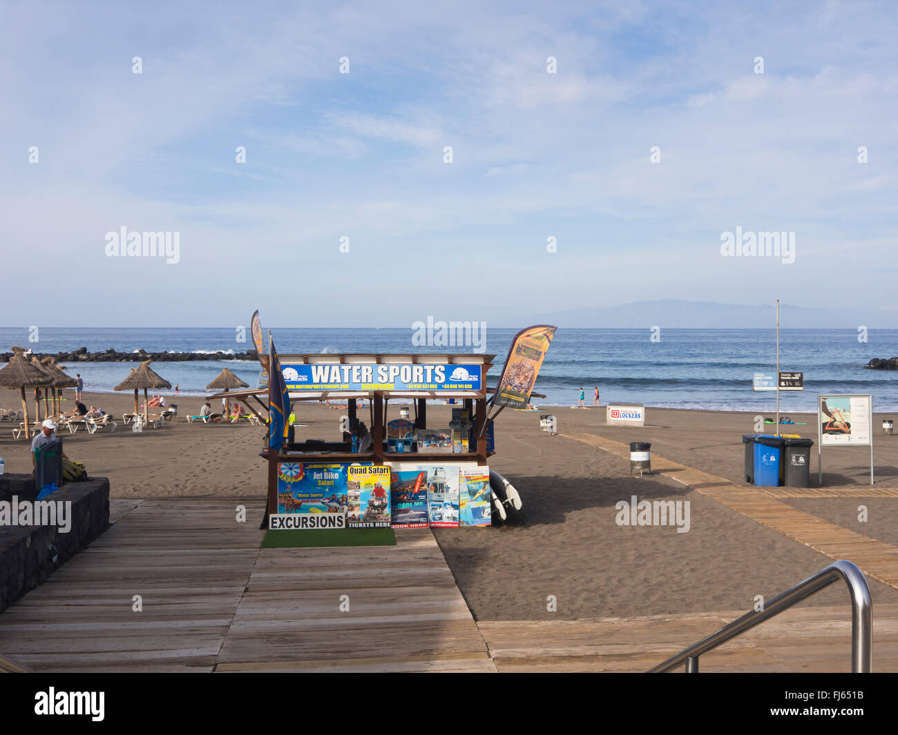 Troya beach, Playa las Americas in Tenerife, Canary Islands Spain ...