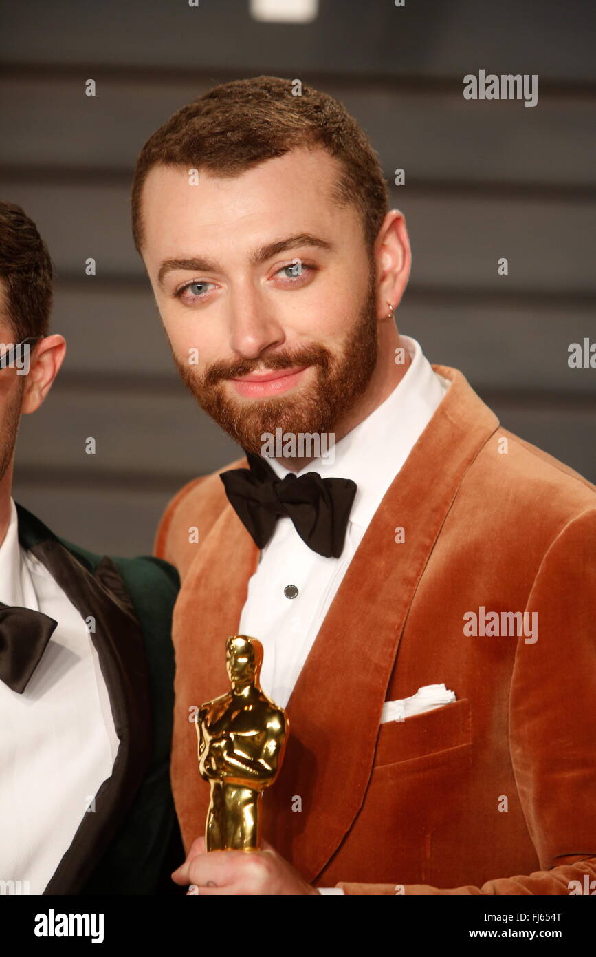 Beverly Hills, Los Angeles, USA. 28th Feb, 2016. Sam Smith attends the ...
