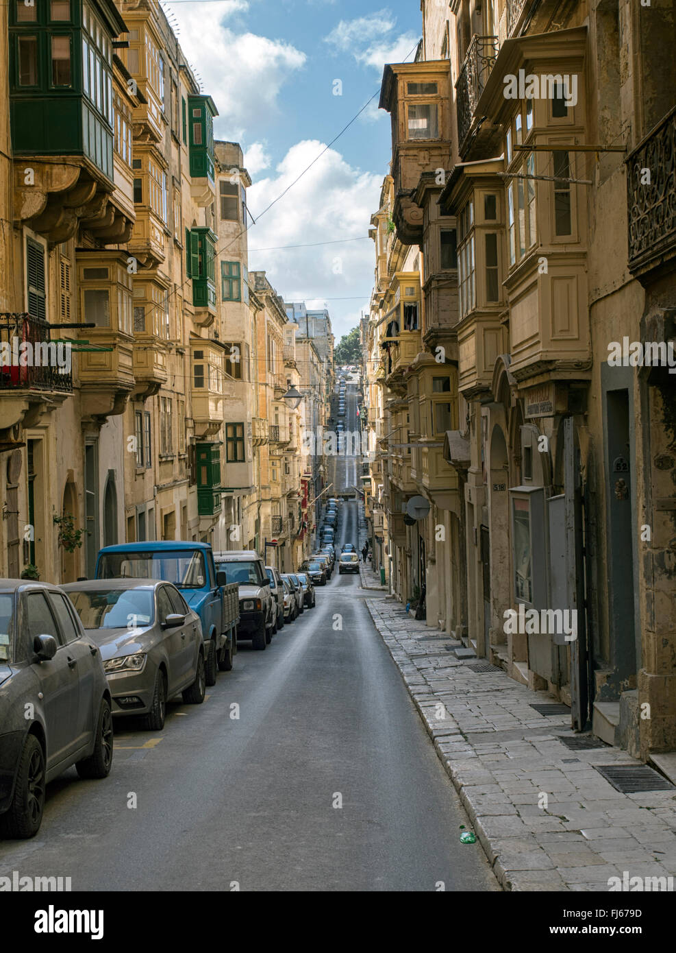 Back streets of Valletta, Malta Stock Photo - Alamy