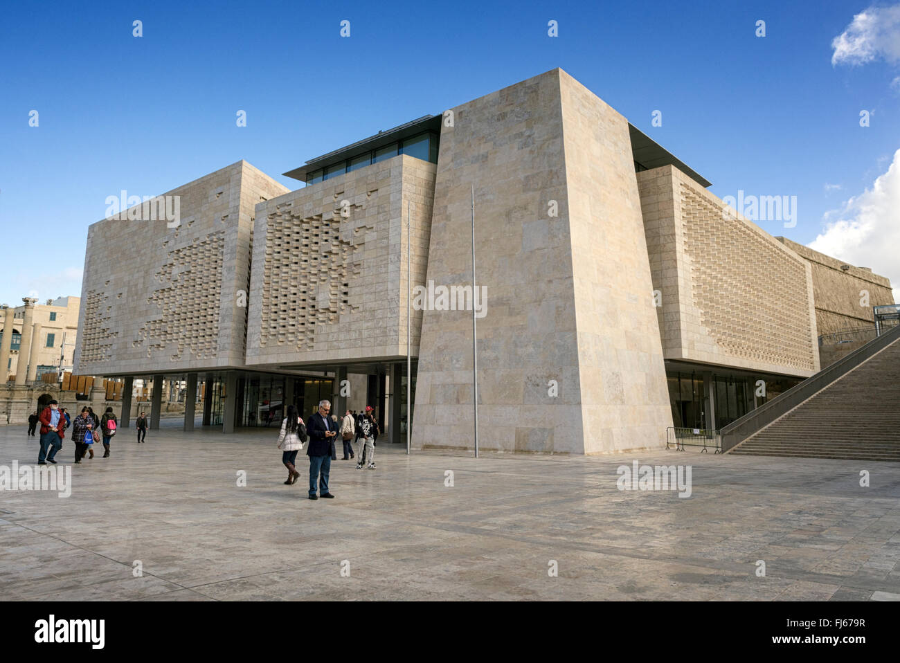 The Maltese parliament building in Valletta, capital of the island ...