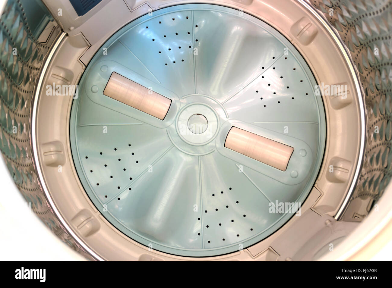 Closeup of Inside the washing machine Stock Photo - Alamy