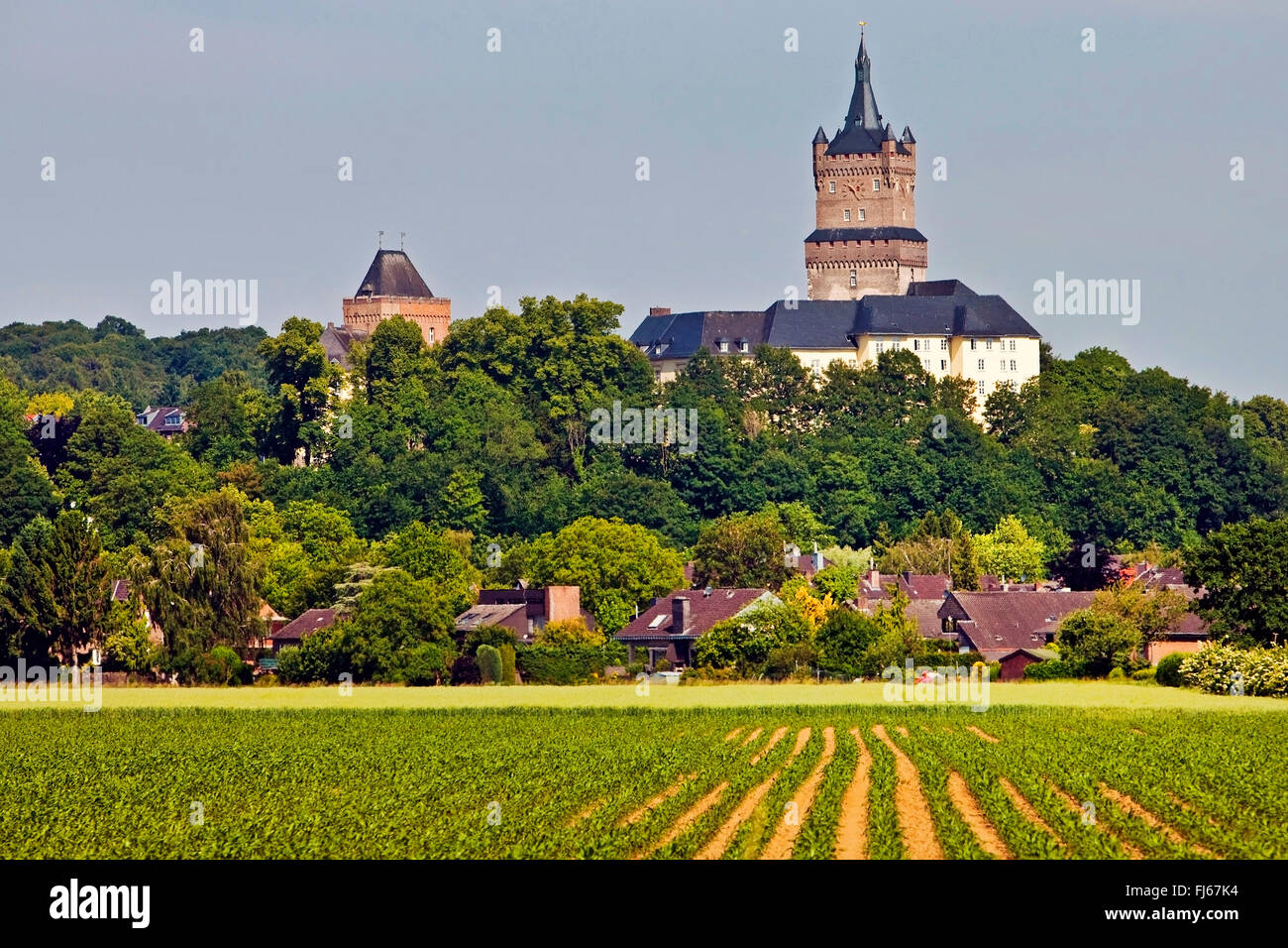 Schwanenburg, Swan Castle, Germany, North Rhine-Westphalia, Lower Rhine ...