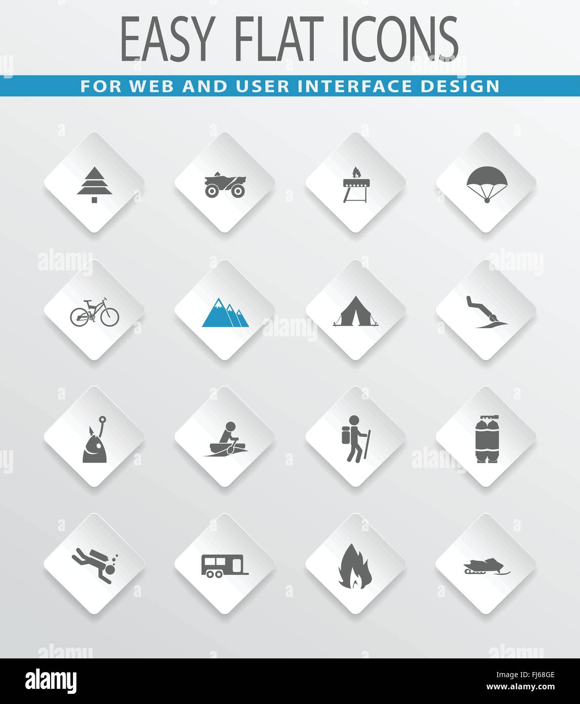 Active recreation icons set Stock Vector Image & Art - Alamy