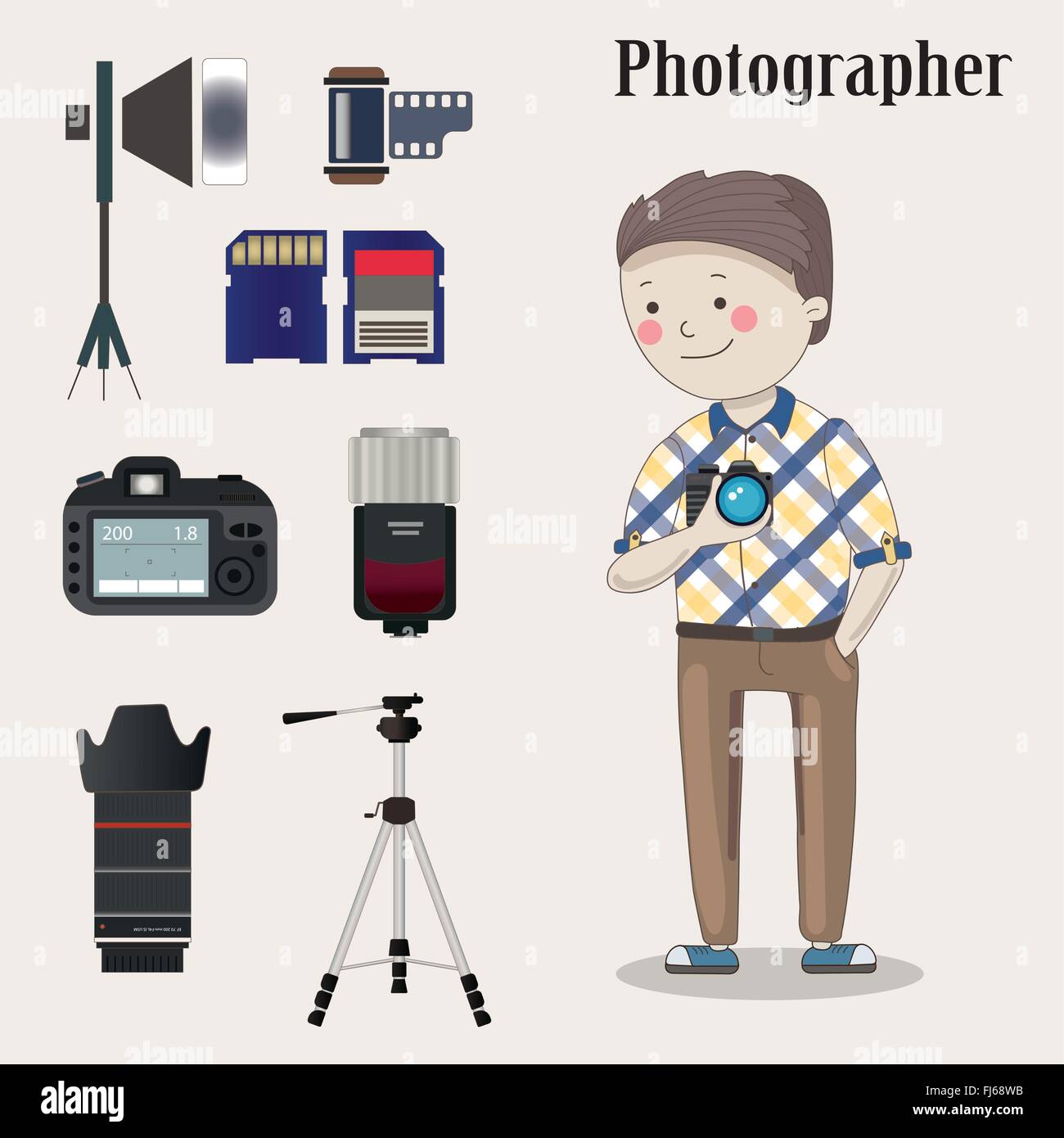 Freelance photographer Stock Vector Images - Alamy