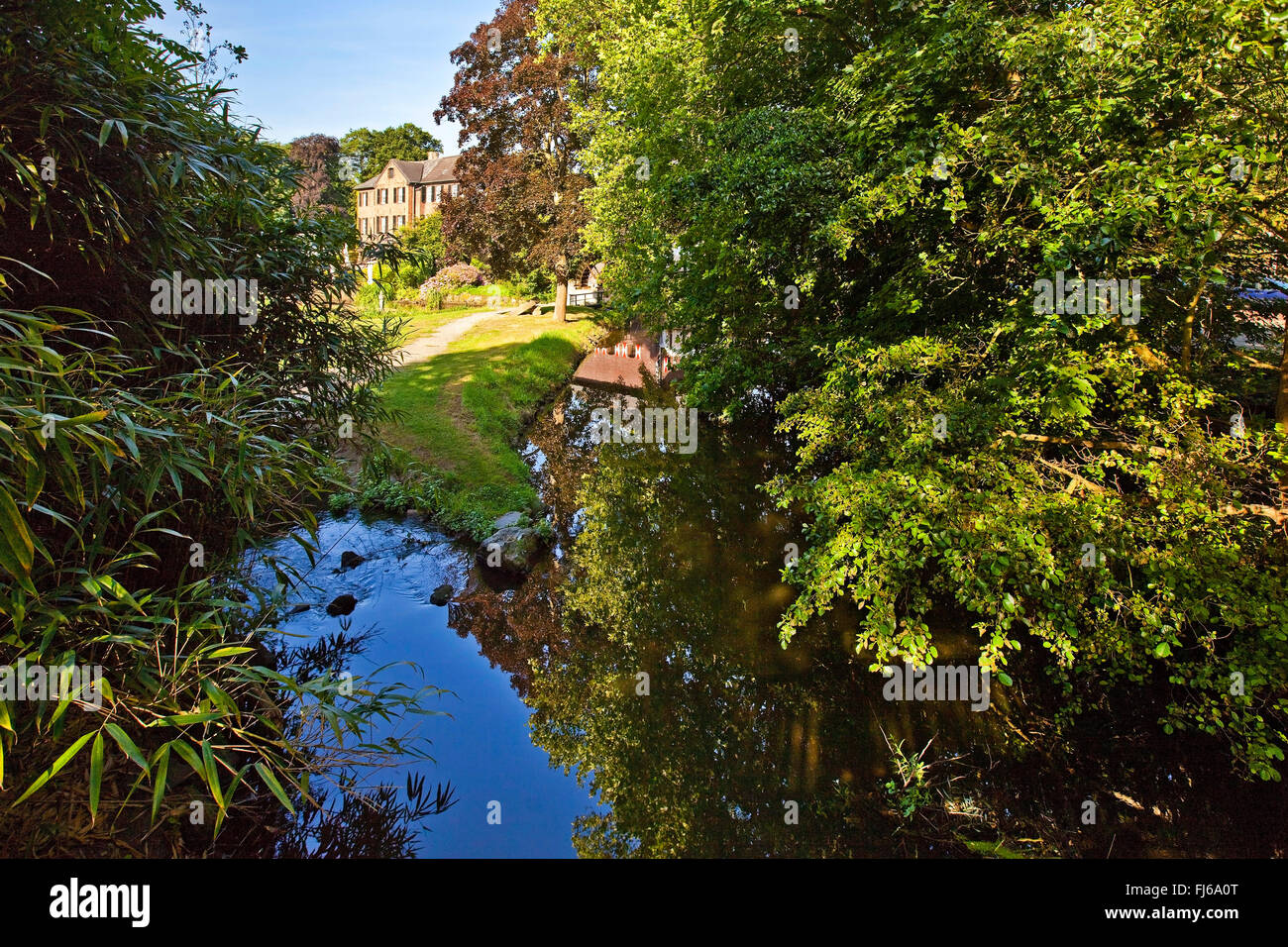 river Schwalm, Germany, North Rhine-Westphalia, Brueggen Stock Photo ...