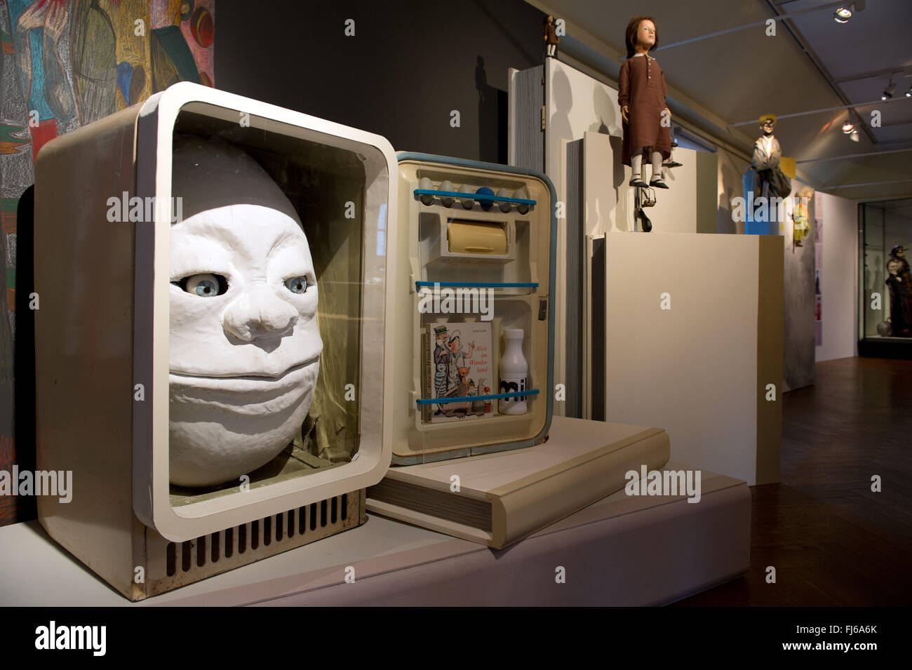 Dresden, Germany. 29th Feb, 2016. The speaking egg 'Humpty Dumpty' for ...