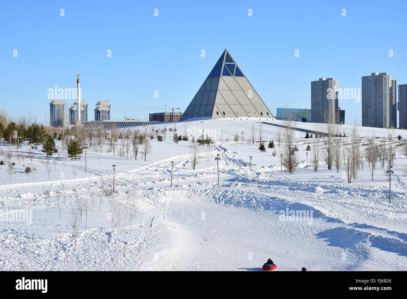 The PYRAMID (Palace of peace and concord) in Astana, capital of ...
