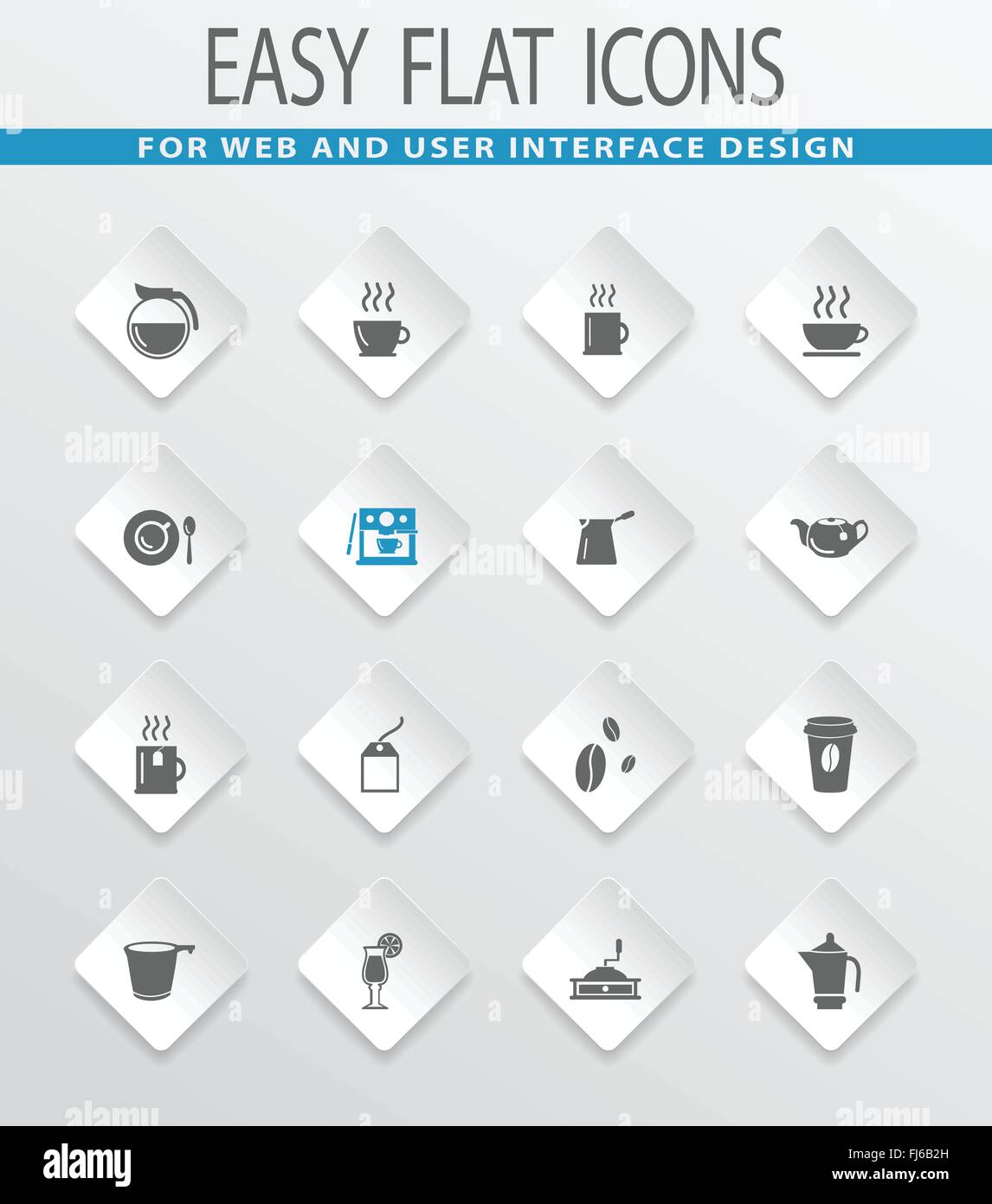 Cafe icons set Stock Vector Image & Art - Alamy