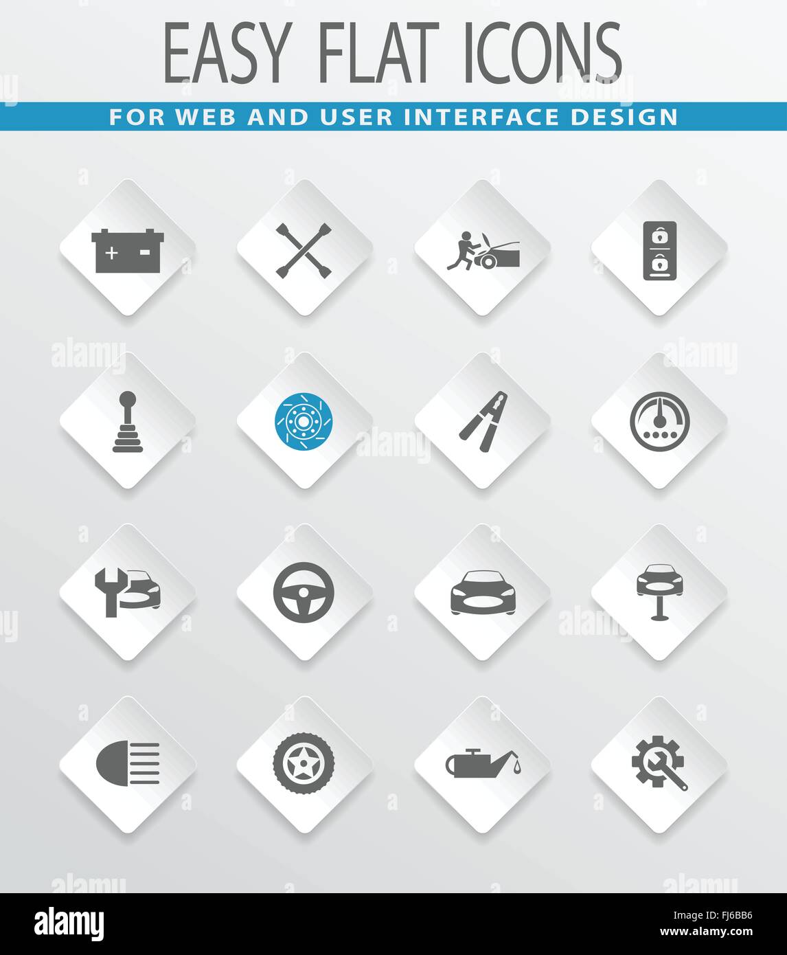 Car service maintenance icon set Stock Vector Image & Art - Alamy
