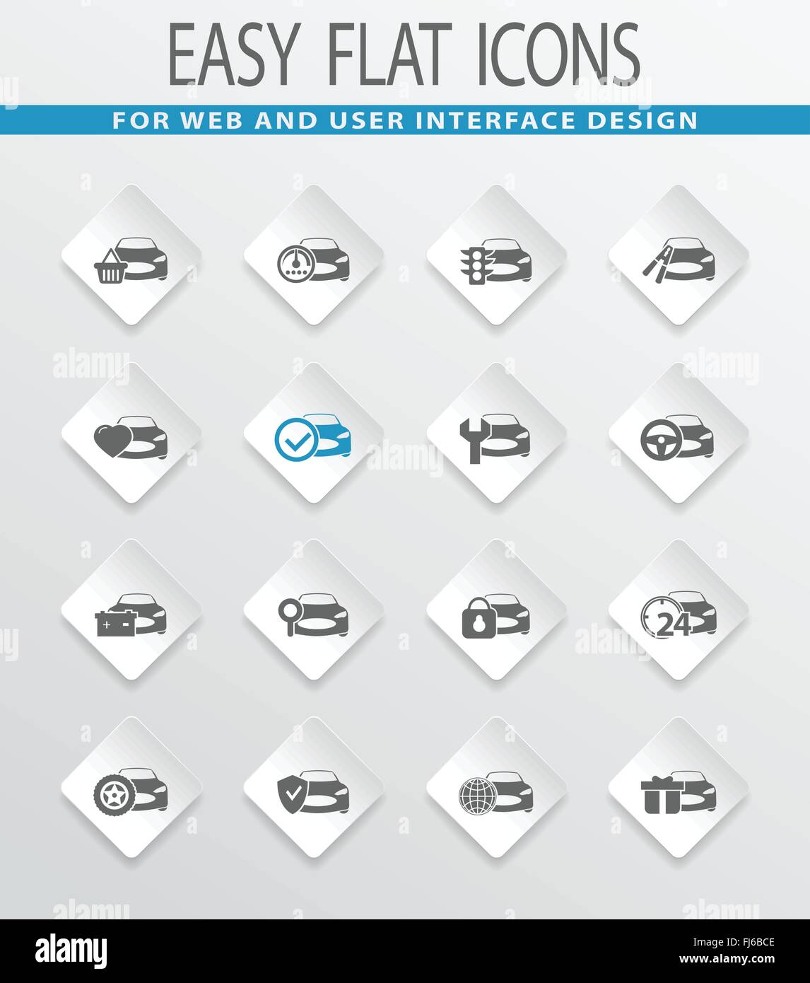 Car service icons set Stock Vector Image & Art - Alamy