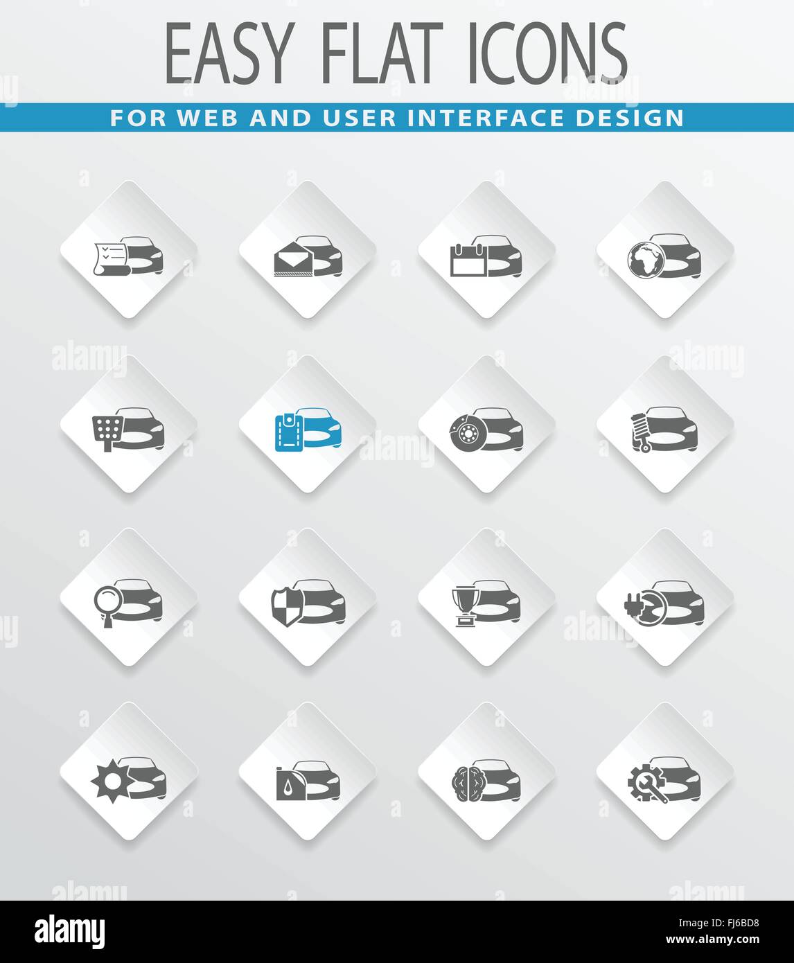 Car service icons set Stock Vector Image & Art - Alamy