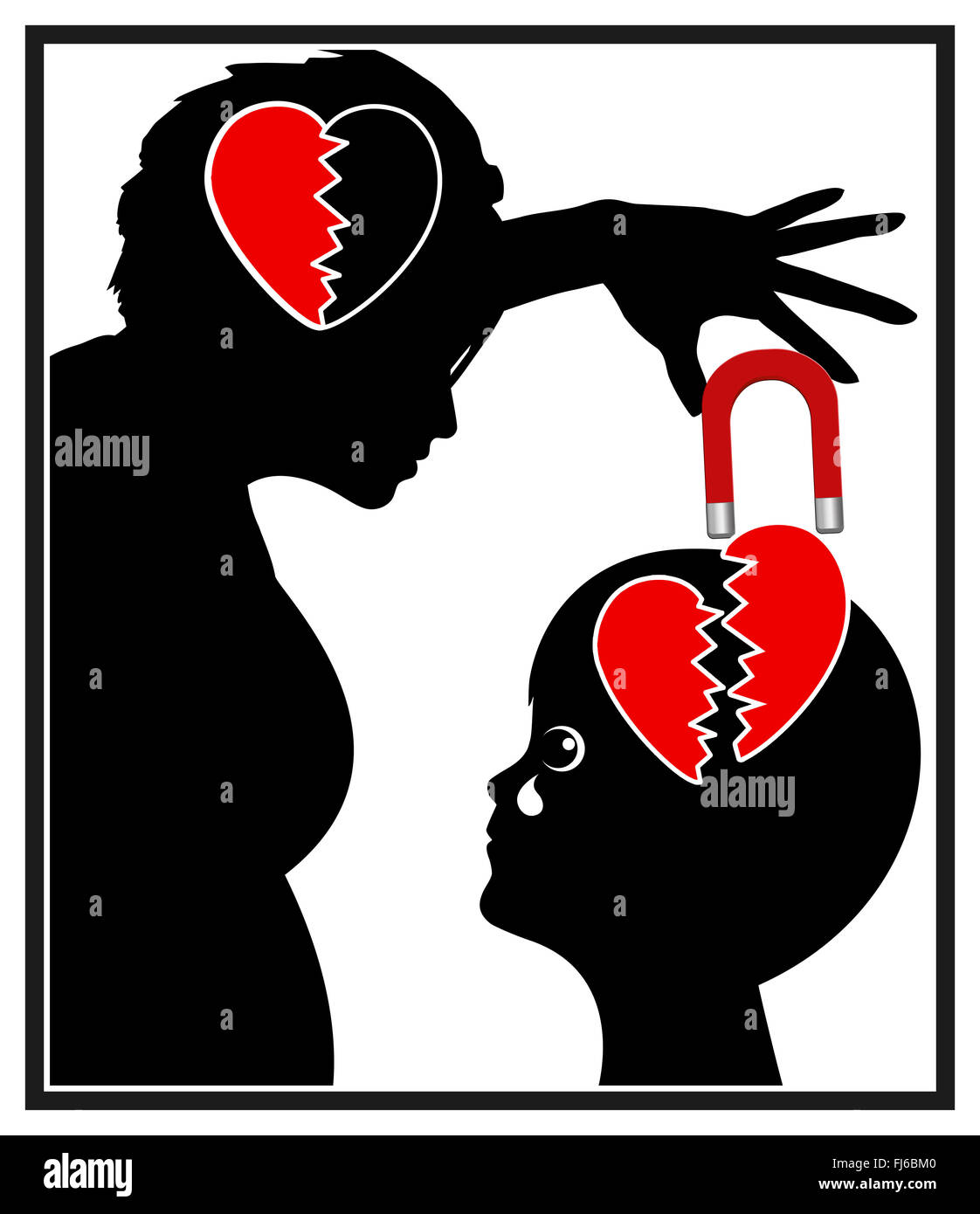 Child mother problem Cut Out Stock Images & Pictures - Alamy