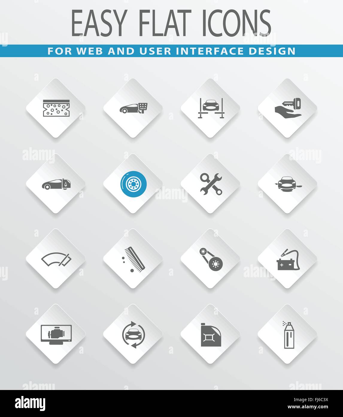 Car shop icons set Stock Vector Image & Art - Alamy