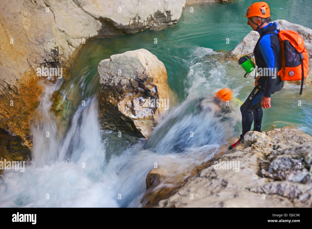 Canyoning in the Verdon River, France, Provence, Grand Canyon Du Verdon ...
