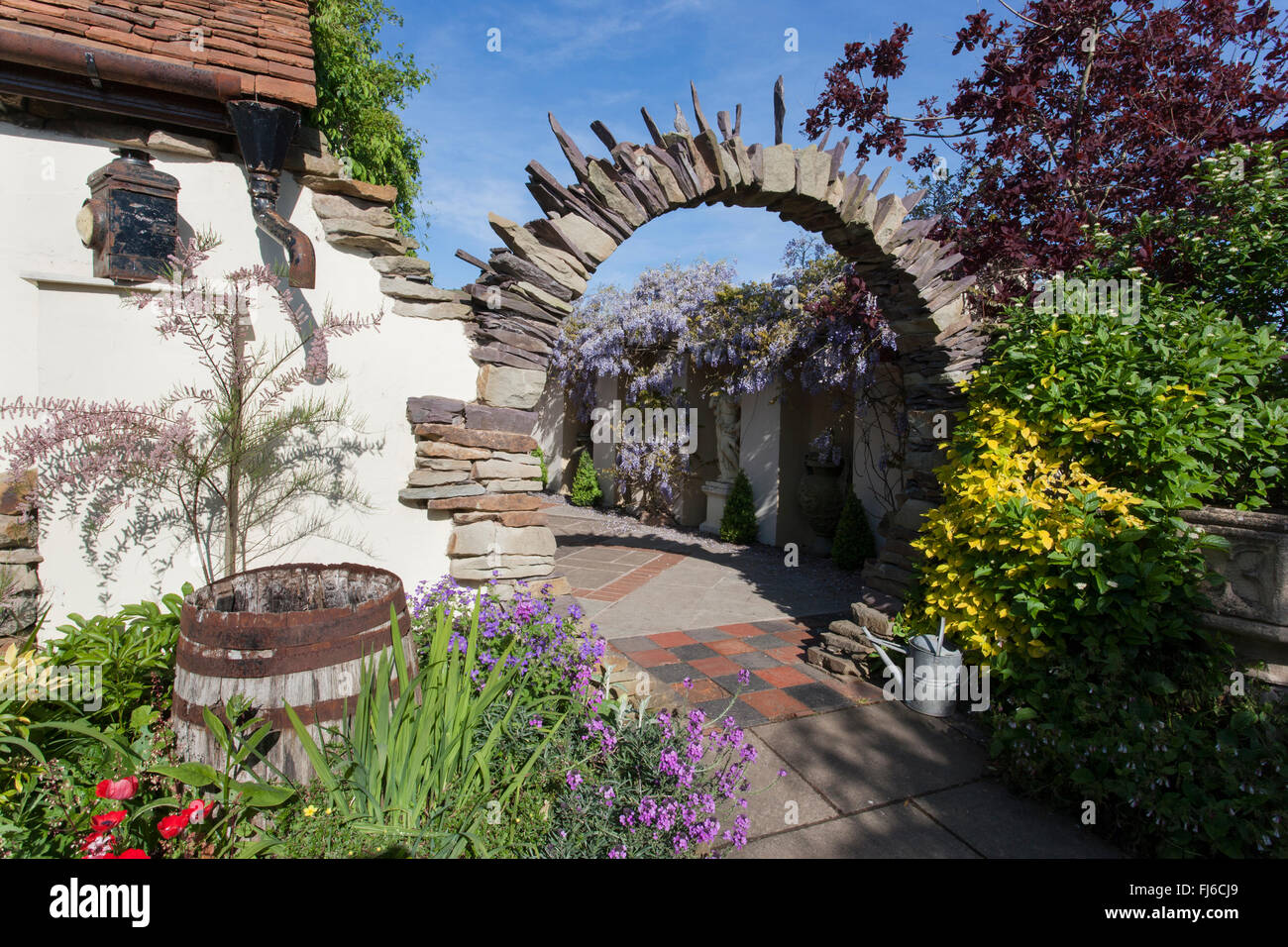 permanent show garden Malvern three counties show ground Stock Photo ...