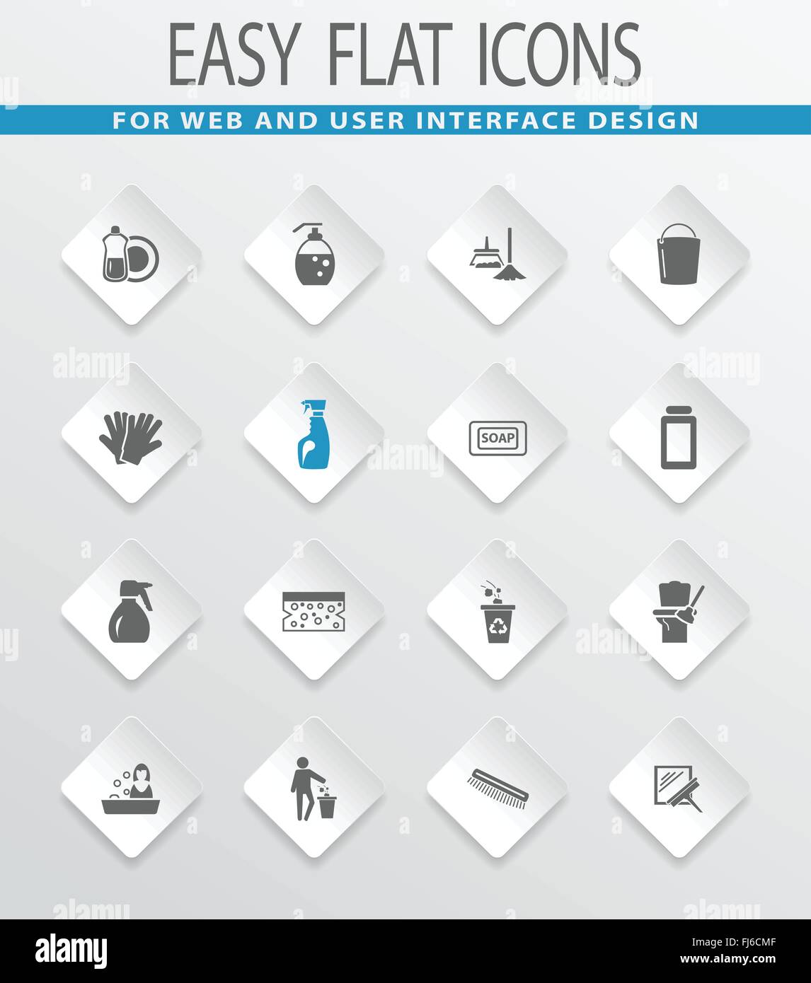 Cleaning company icons set Stock Vector Image & Art - Alamy