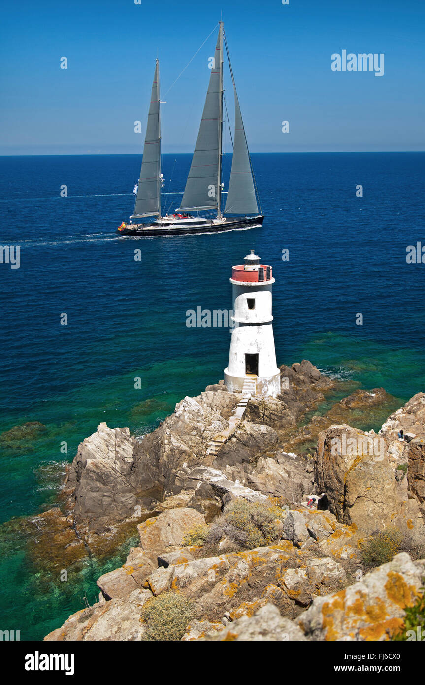Capo ferro lighthouse porto cervo hi-res stock photography and images ...