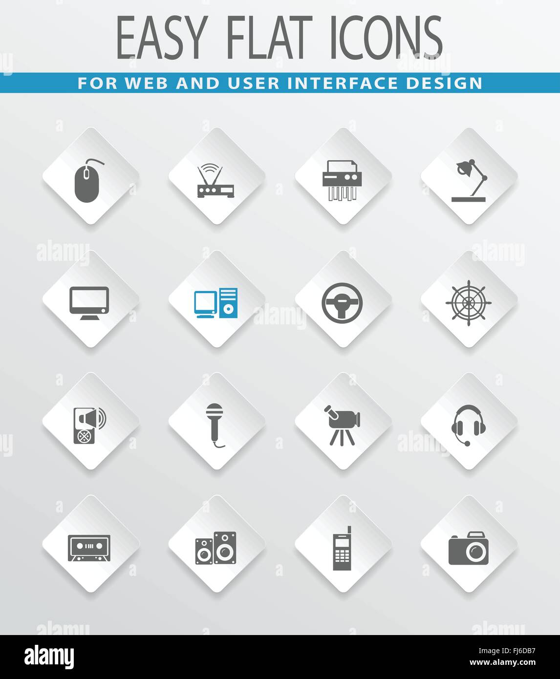 Devices icons set Stock Vector Image & Art - Alamy