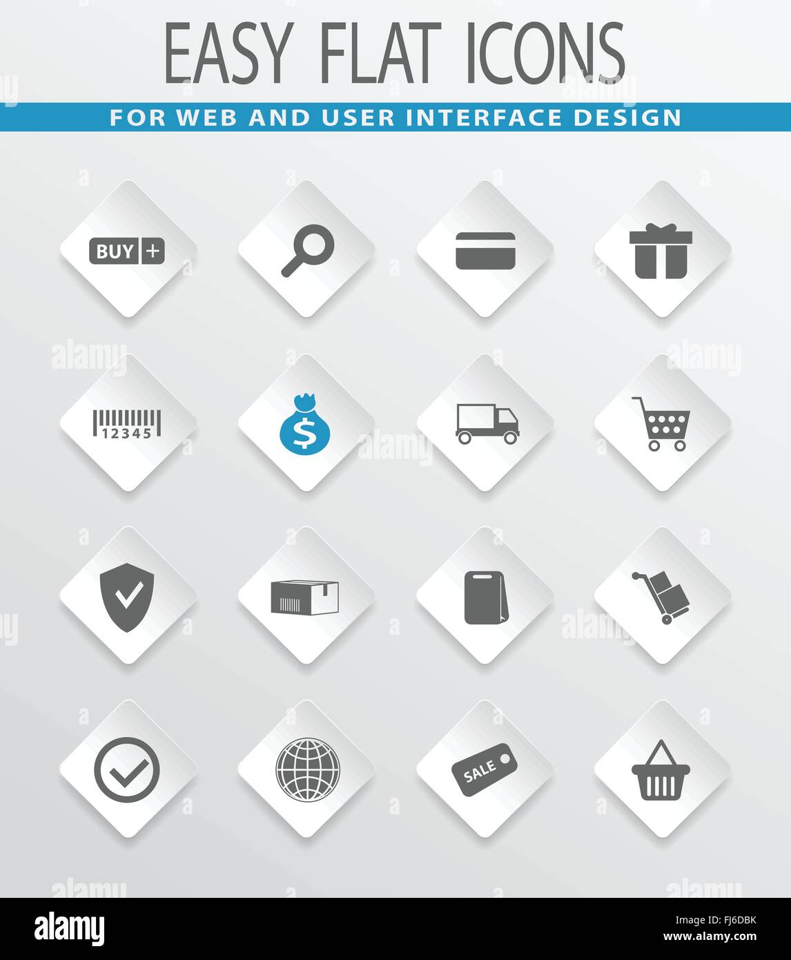 Set shopping delivery icons Stock Vector Images - Alamy