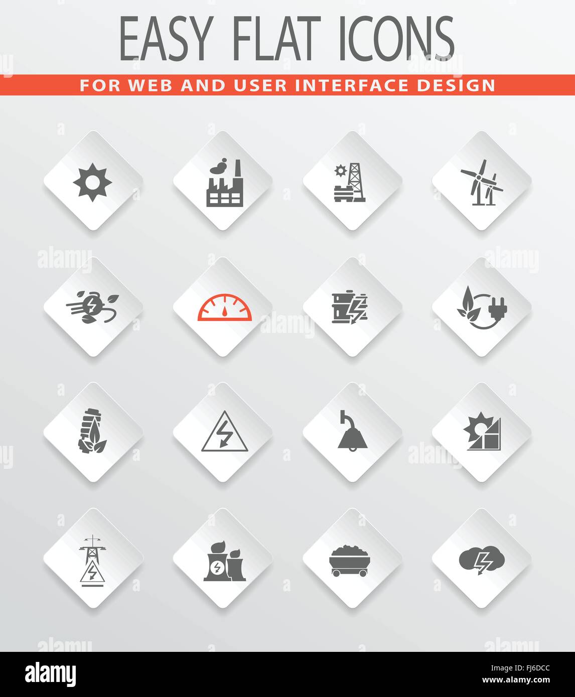 energy and power icons set Stock Vector Image & Art - Alamy