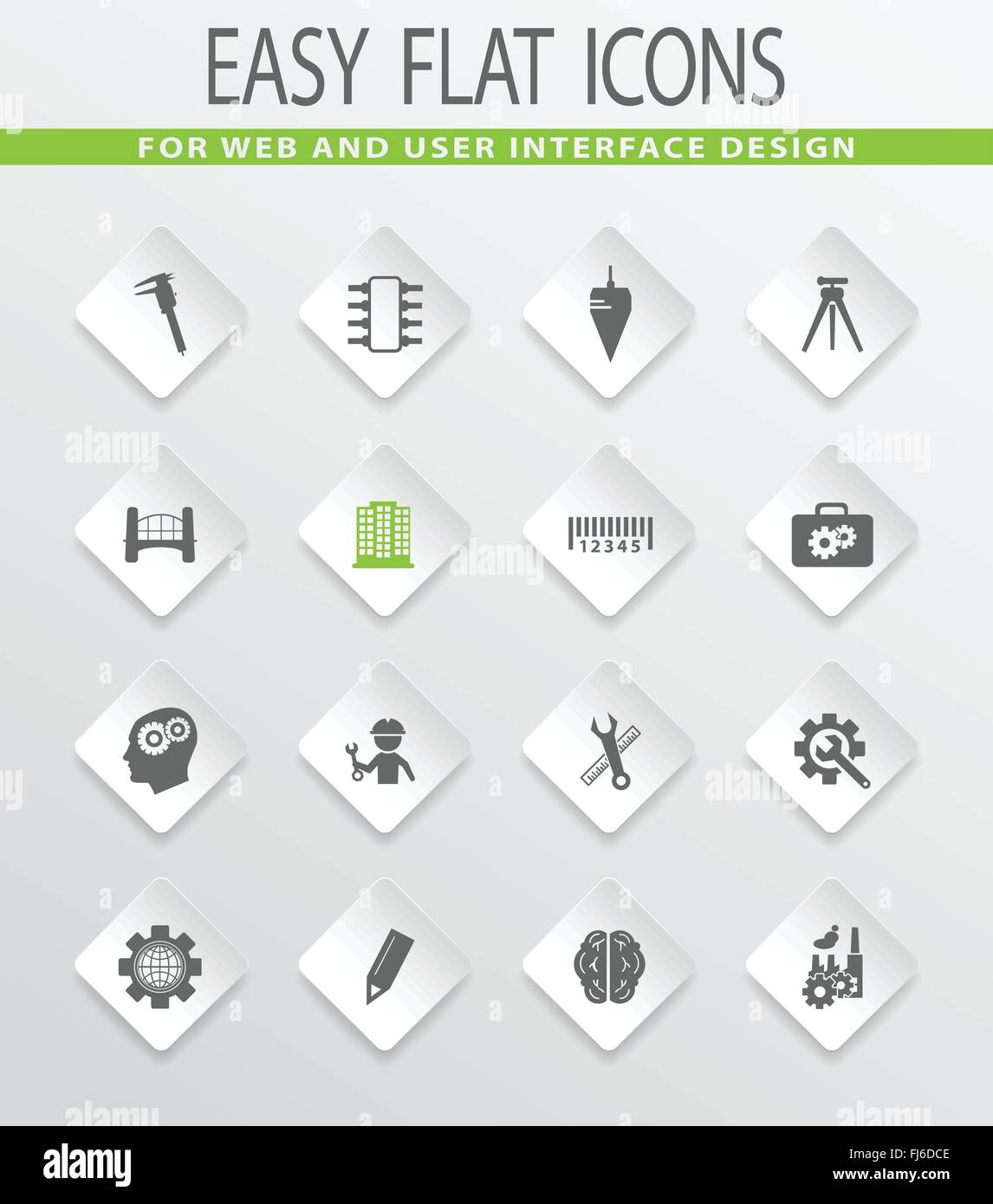 Engineering vector icons set Stock Vector Image & Art - Alamy