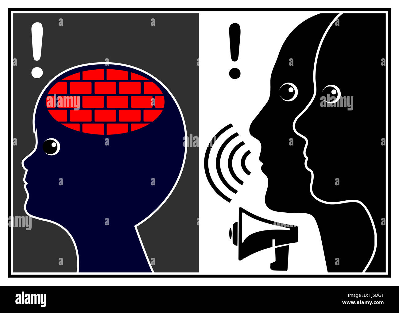 The defiant Child Stock Photo - Alamy