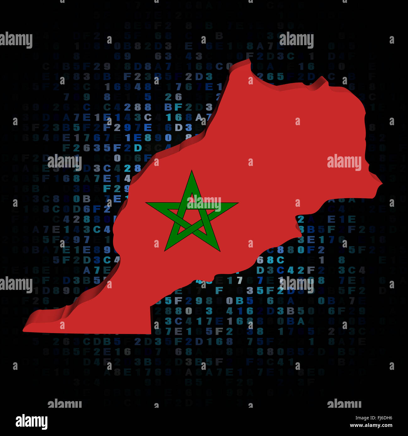 Morocco map hi-res stock photography and images - Alamy