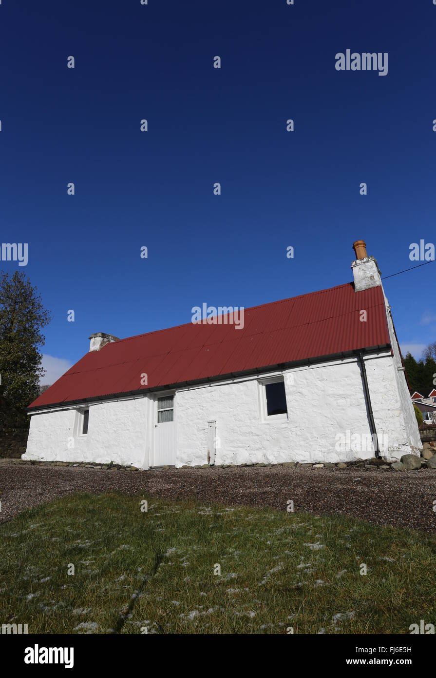 Historic Sunnybrae Cottage under restoration Pitlochry Scotland ...