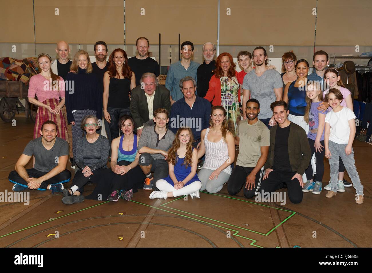 New York, NY, USA. 29th Feb, 2016. Cast of Tuck Everlasting in ...